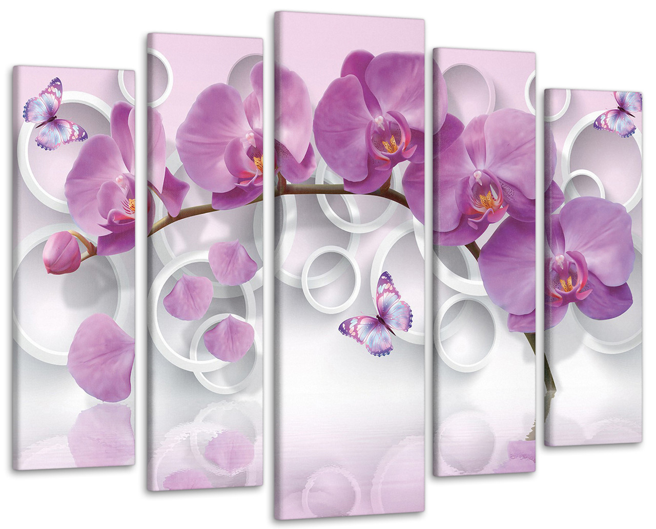 Модульная картина Цветы Орхидея Art-256_5 90х132 см – фото, отзывы ...