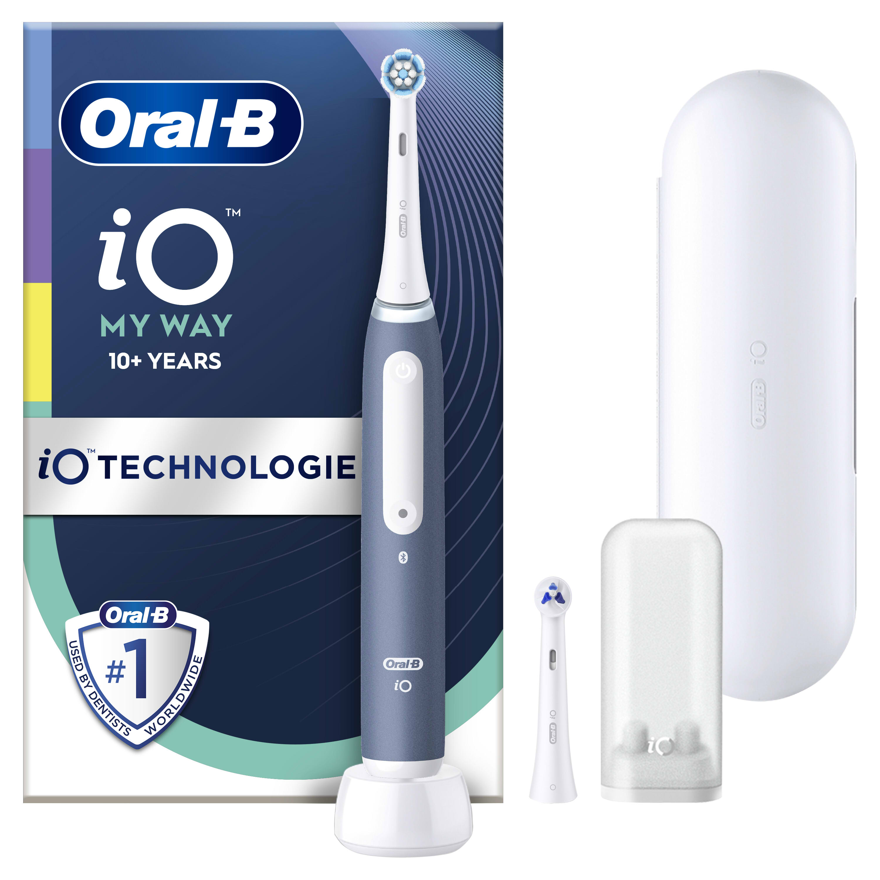 Електрична зубна щітка Oral-b Braun iO 4 My Way Blue + Футляр ...