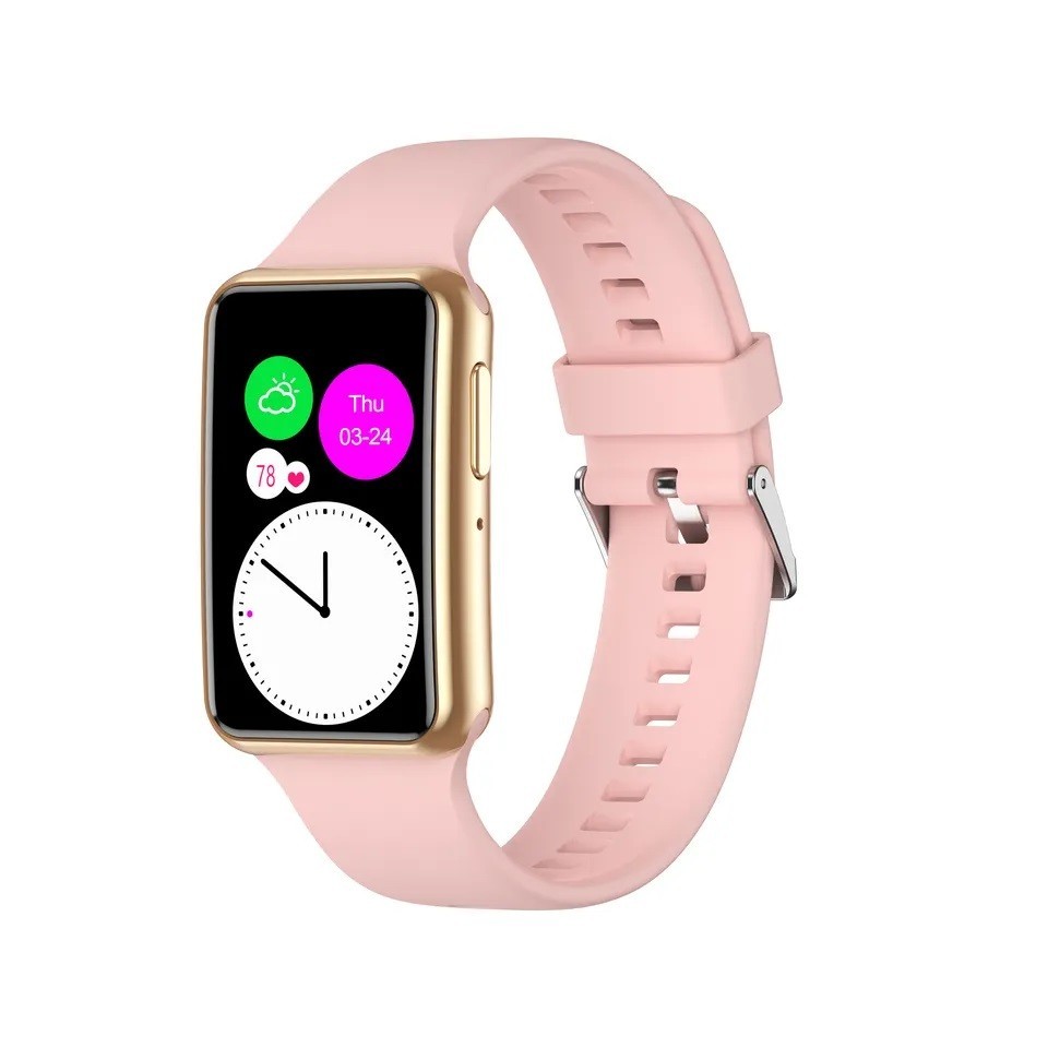 Фитнес Браслет Smart Watch C6 Plus Bluetooth Вызовы/Пульсометр/Тонометр/Термометр Золотые с ...