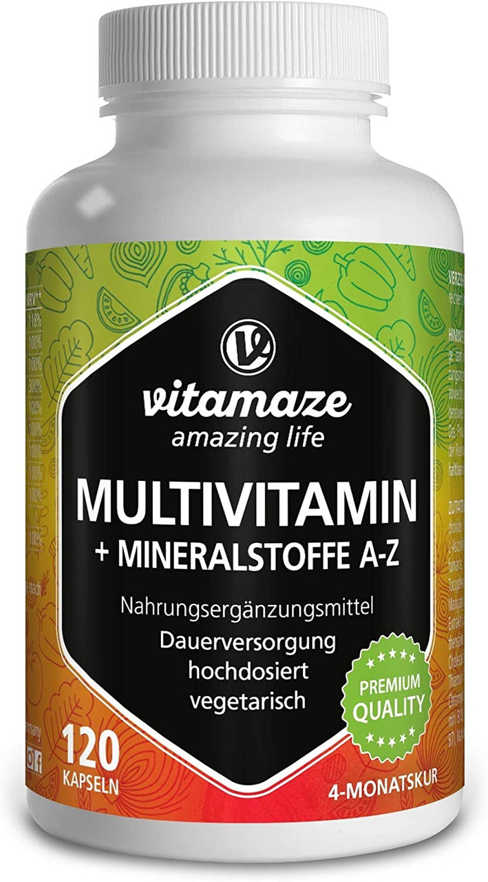 Мультивитамины, 23 ценных витамина и минералов от A до Z, Vitamaze ...