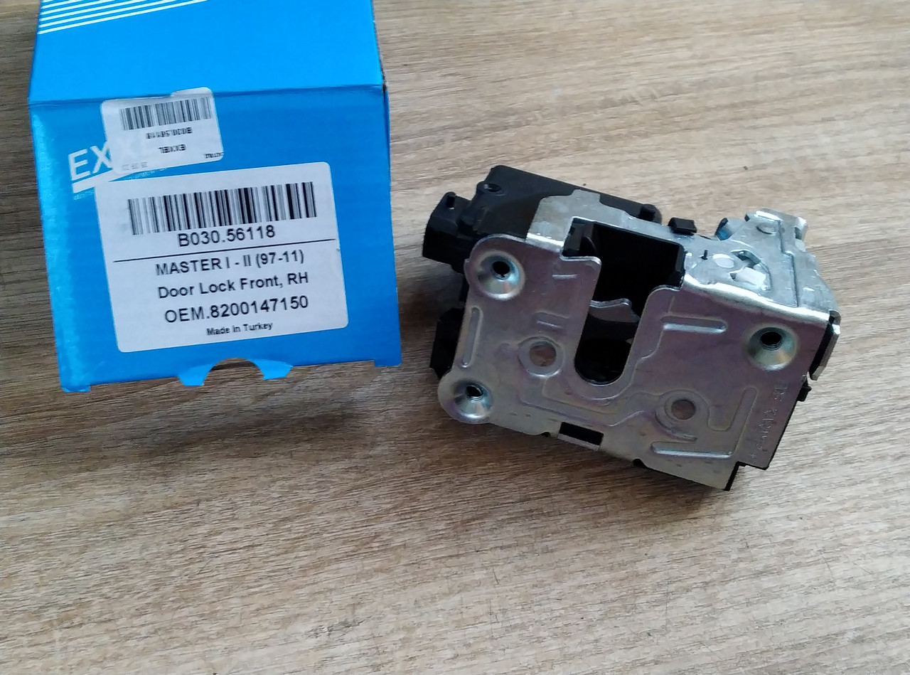 Замок передней правой двери EXXEL B030.56118 RENAULT MASTER, OPEL ...