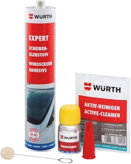 Набор 5 в 1 Wurth Expert для вклеивания стекла 310 мл (0890023703 ...