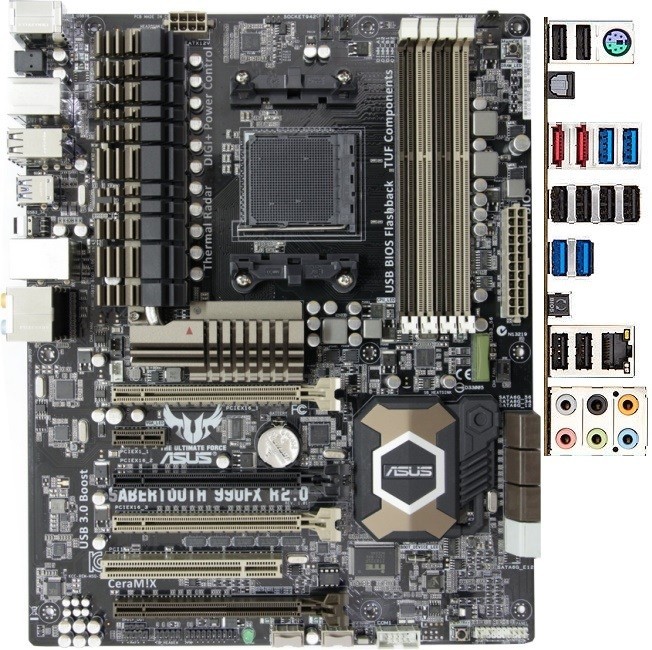Материнская плата Asus Sabertooth 990FX R2.0 Socket AM3+ (SABERTOOTH ...