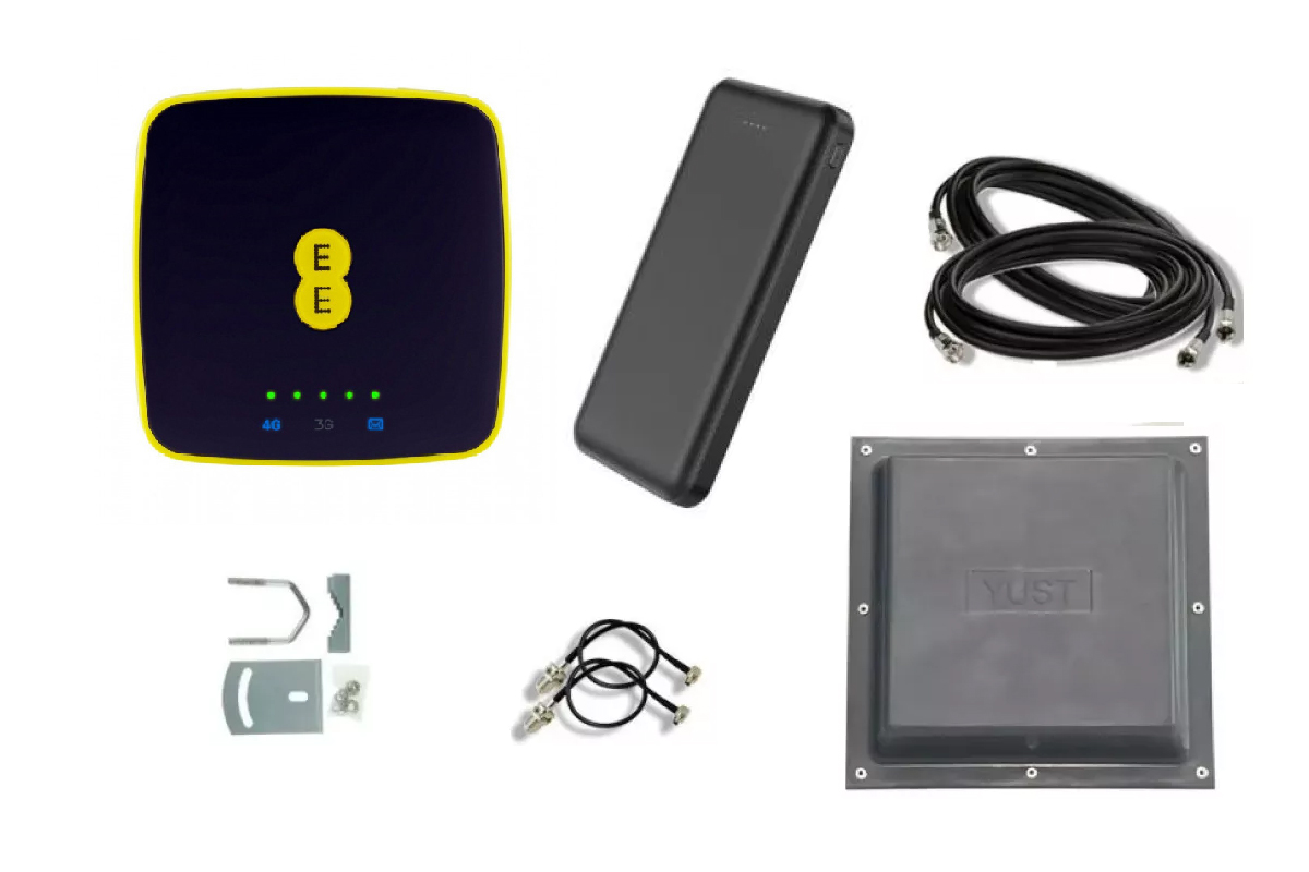 Комплект 4G WiFi роутер Alcatel EE40 + антенна MIMO YUST 2x15 Дб ...