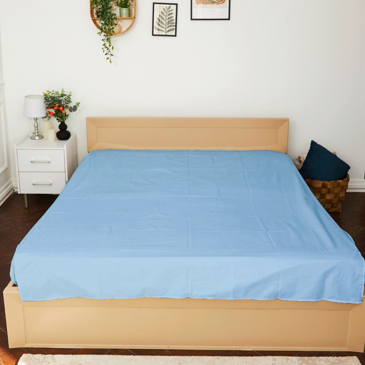 Простынь без резинки Бязь Blue 150*220 см Голубой – фото, отзывы ...