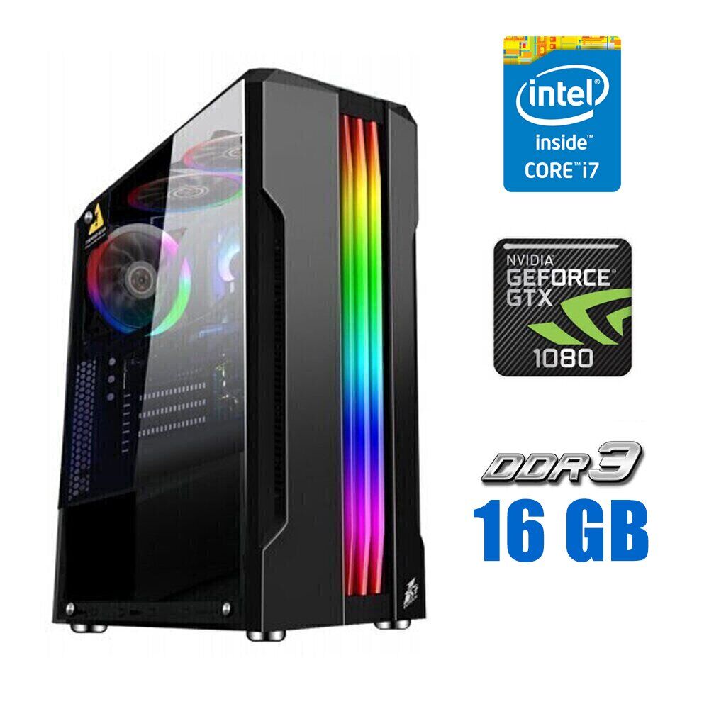 Игровой ПК Tower NEW / Intel Core i7-2600K (4 (8) ядра по 3.4 - 3.8 GHz ...