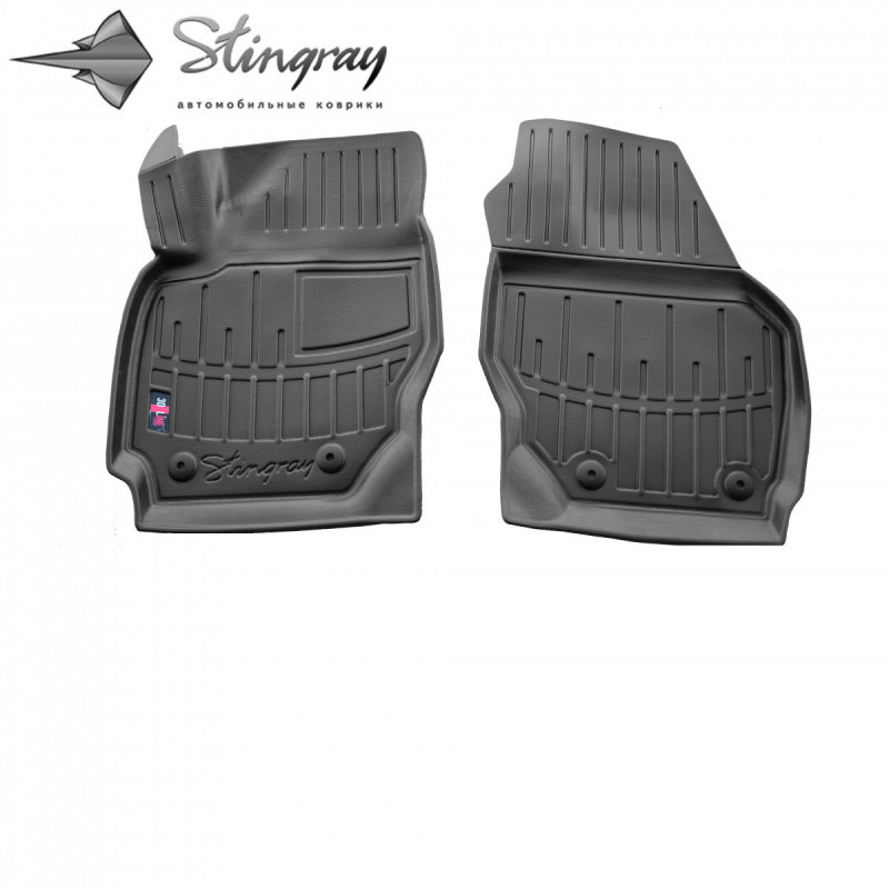 3D Коврики в салон Volvo XC70 2007-2016 Передние Stingrey (Вольво ХС70 ...