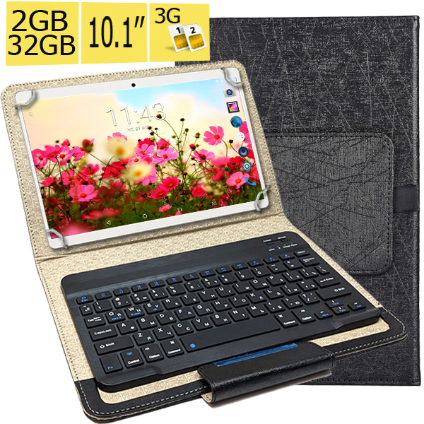 Планшет-телефон Adronix MT232 3G Gold 2/32GB + Чехол с Bluetooth ...