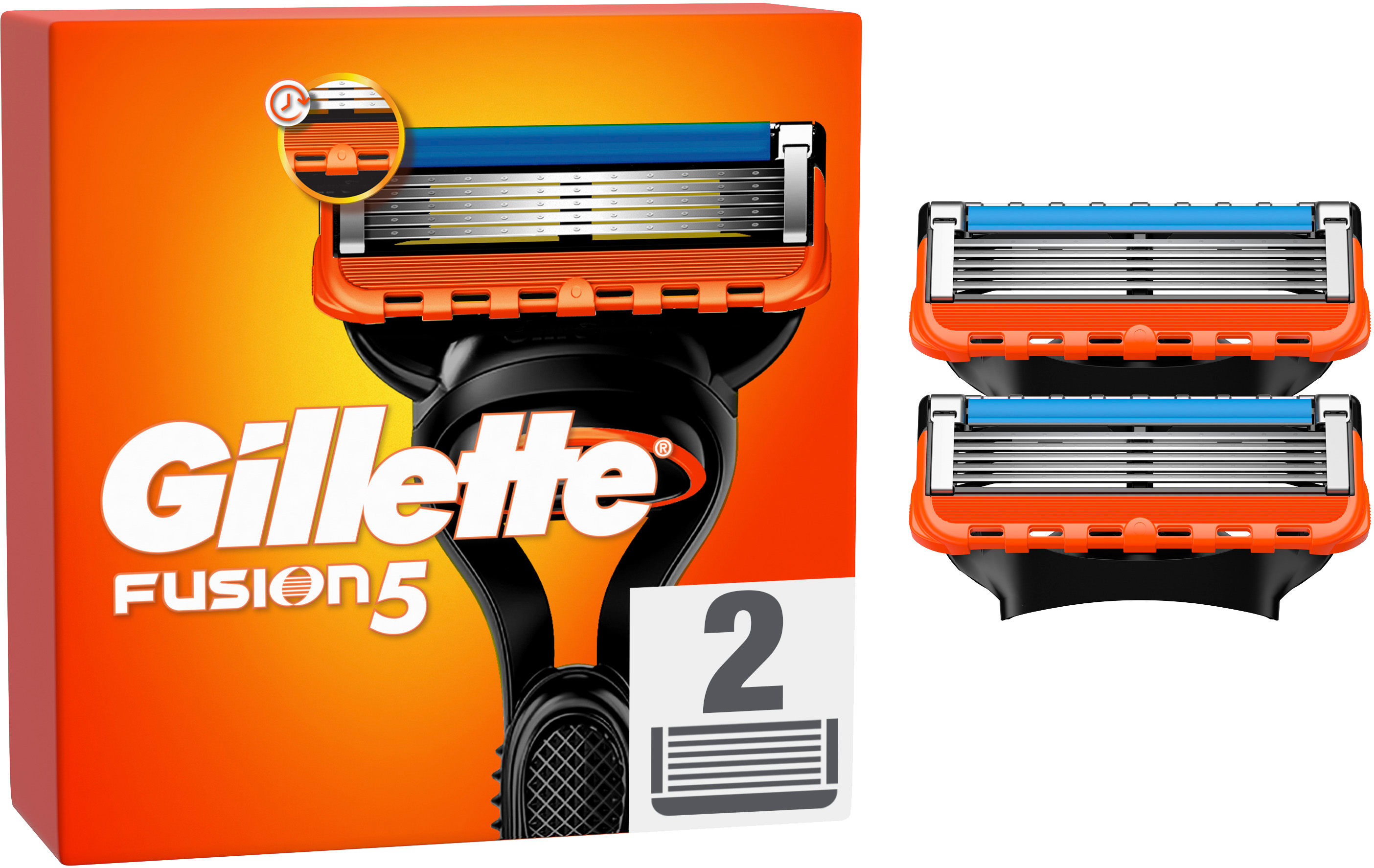 Сменные картриджи для бритья (лезвия) Gillette Fusion5 2 шт ...