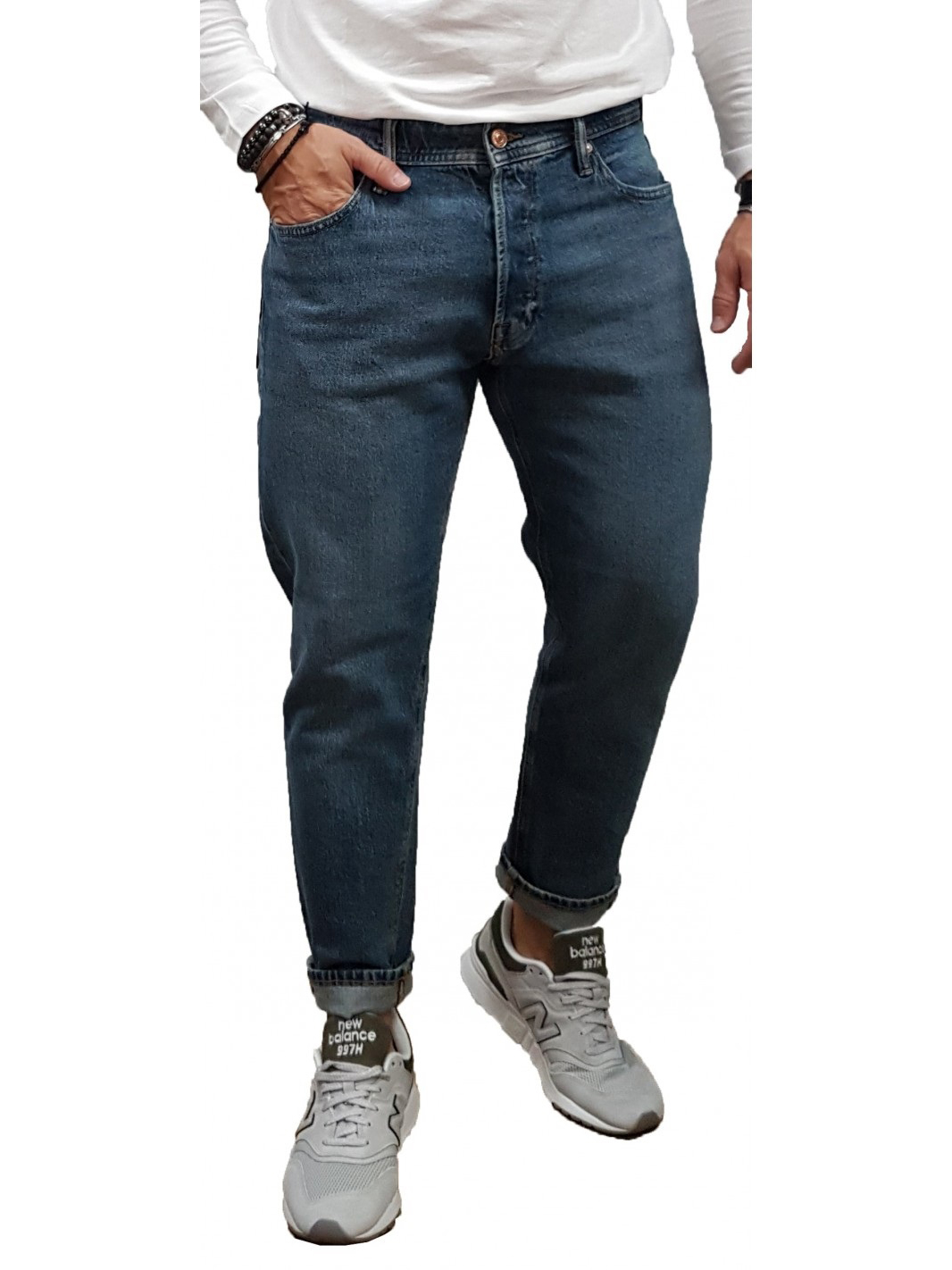 Джинсы Slim Fit мужские Jack & Jones 12244894-1079 38 Blue Denim ...