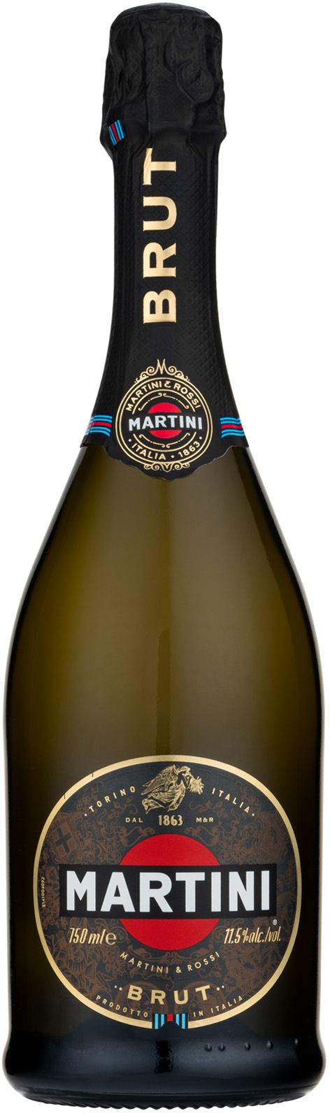 Вино игристое Martini Brut белое брют 0.75 л 11.5% (8000570467403 ...