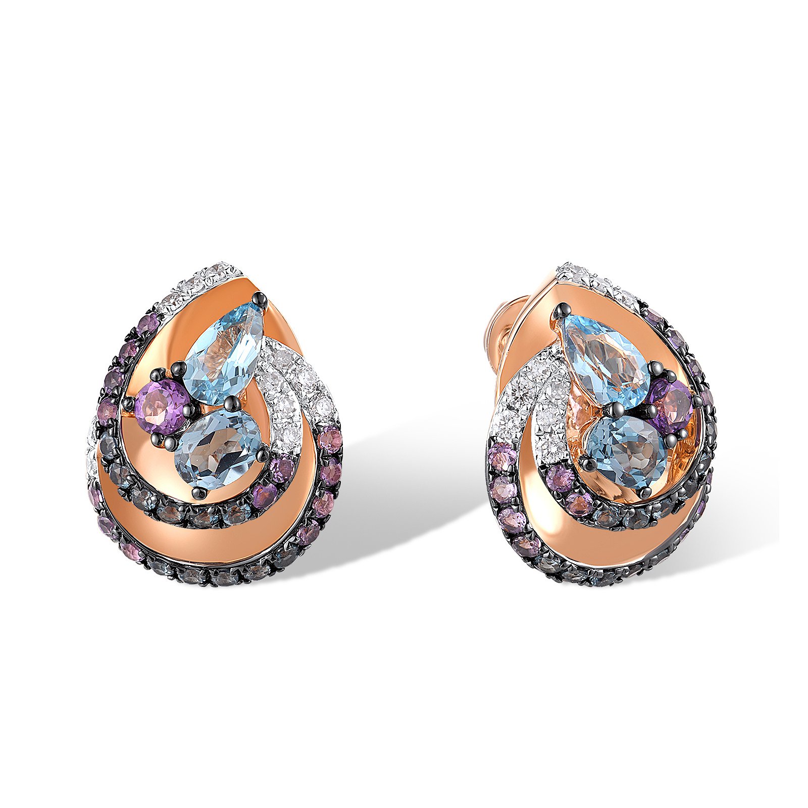 Серьги из красного золота 1776542 от продавца: GoldN1 – в интернет ...