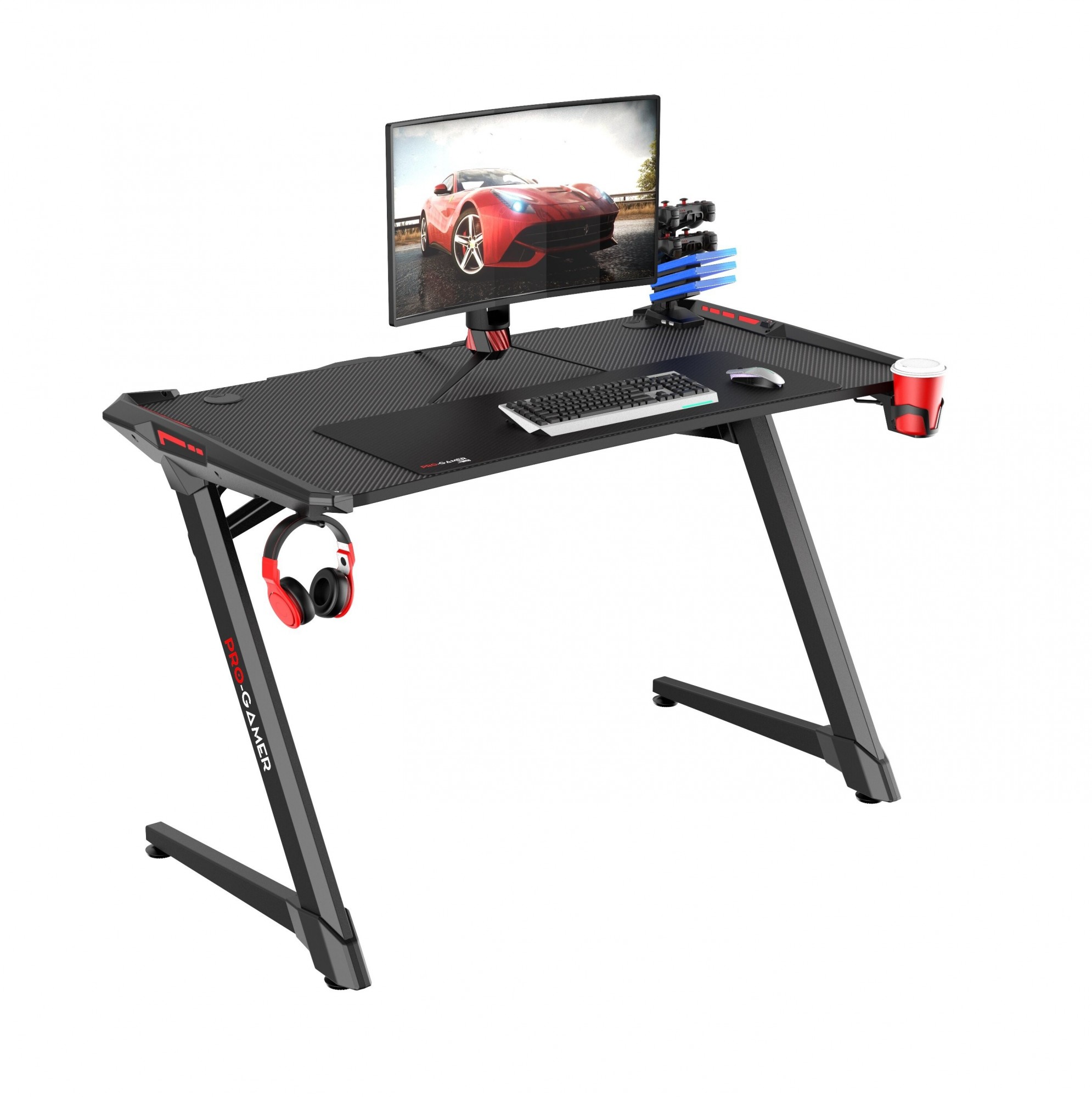 Геймерский стол PRO-GAMER D-4000 Black – фото, отзывы, характеристики в ...