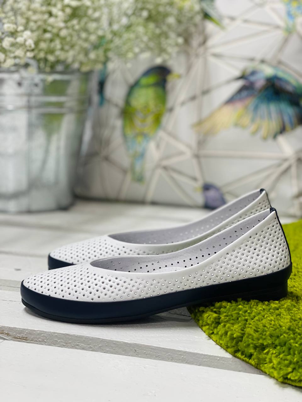 Жіночі білі балетки Prellesta 405-25 35 Білий от продавца: Prl_shoes – в интернет-магазине ...