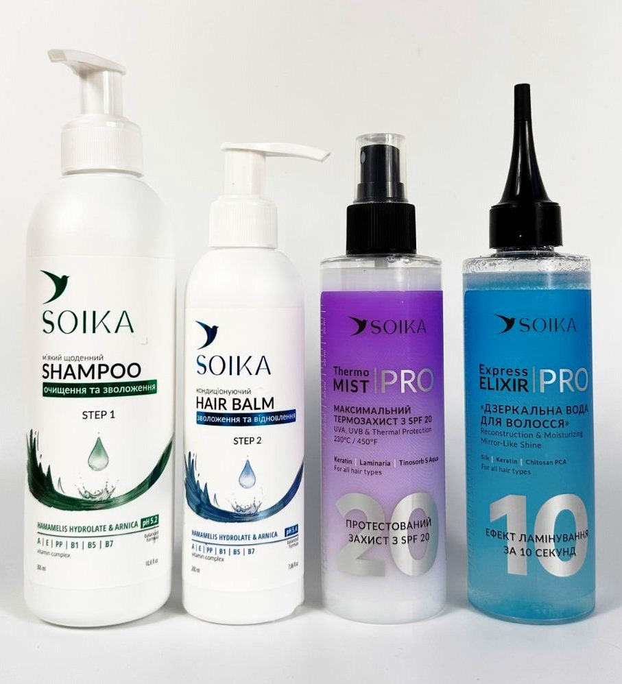 Набір для волосся Soika 4в1 реконструкція та зволоження 900 мл ...