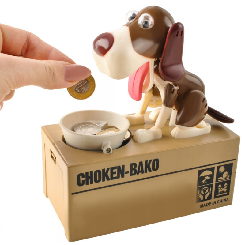 Детская копилка для денег Choken-Bako 22470 "Собачка ест монеты ...