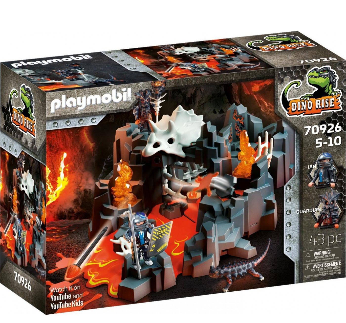 Игровой набор Playset Playmobil Dino Rise Lava Fountain Guardian ...