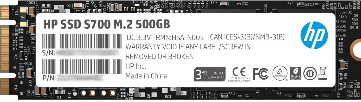 SSD диск HP S700 500GB M.2 2280 SATA III 3D NAND (2LU80AA) – фото ...