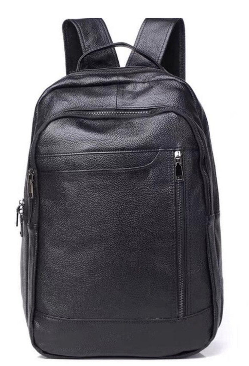 Мужской городской рюкзак Tiding Bag из натуральной кожи с двумя ...
