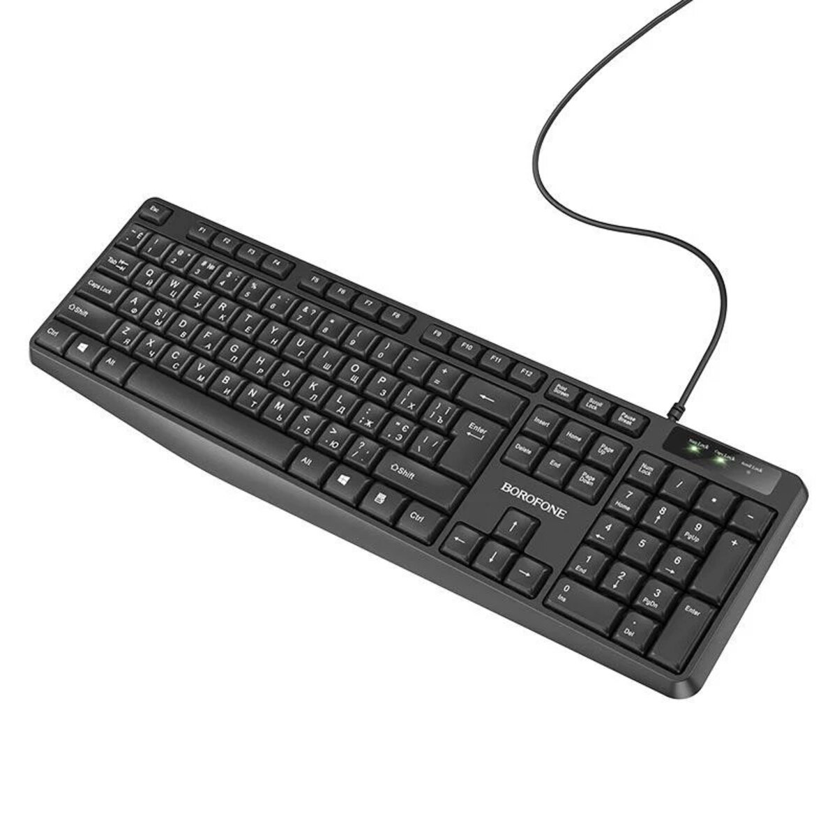 Клавіатура BOROFONE BG9 Speed wired business keyboard(англійська версія ...