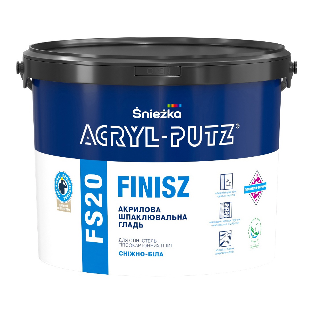 Шпаклівка фінішна Sniezka Acryl-Putz FS20 8 кг – фото, отзывы ...