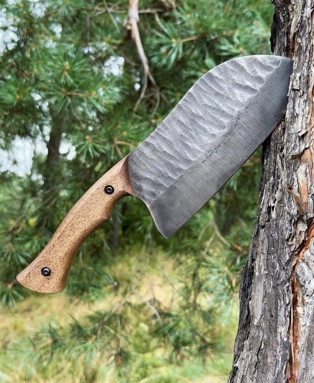 Кухонный топор серп для мяса с ручкой ручной работы с эффектом "битый ...