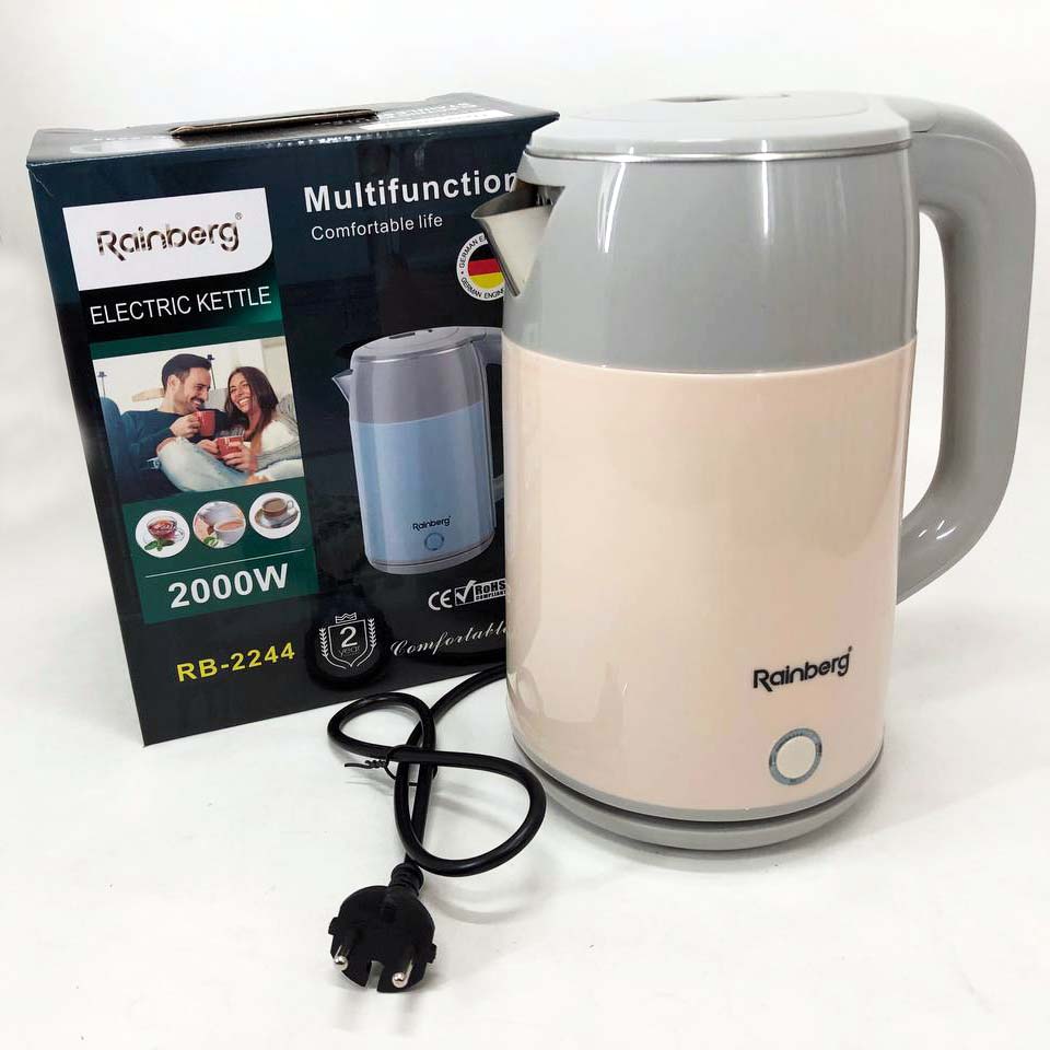 Электрочайник дисковый Rainberg RB-2244 2000 Вт 2л. Цвет: розовый – фото, отзывы, характеристики ...