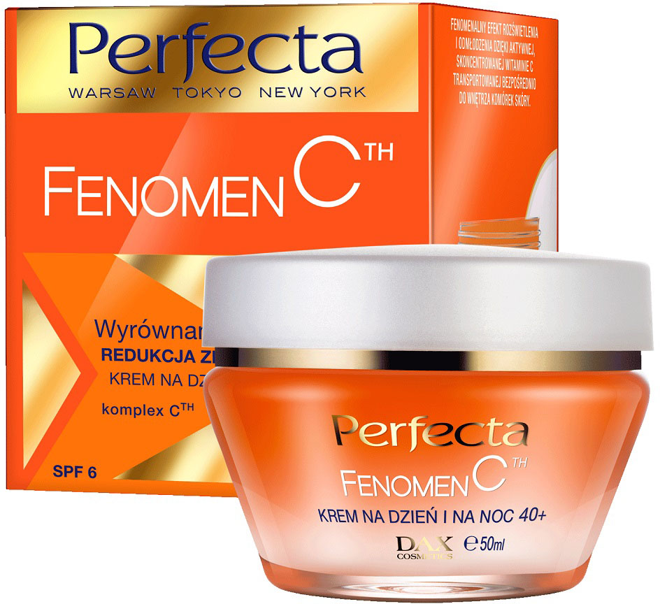 Крем для лица Perfecta Fenomen C выравнивающий тон кожи ночь/день 40 ...
