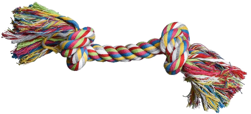Игрушка для собак Pet Nova Канат два узла 25 см (ROPE-2KNOT-25CM) – в ...