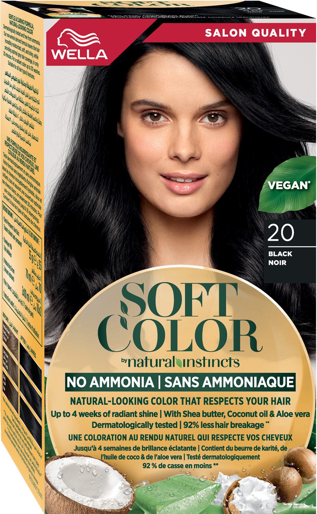 Краска для волос безаммиачная Wella Soft Color 20 Черный 35 г ...