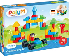 Конструктор PolyM Місто 50 деталей (6943478021501) – фото, відгуки ...