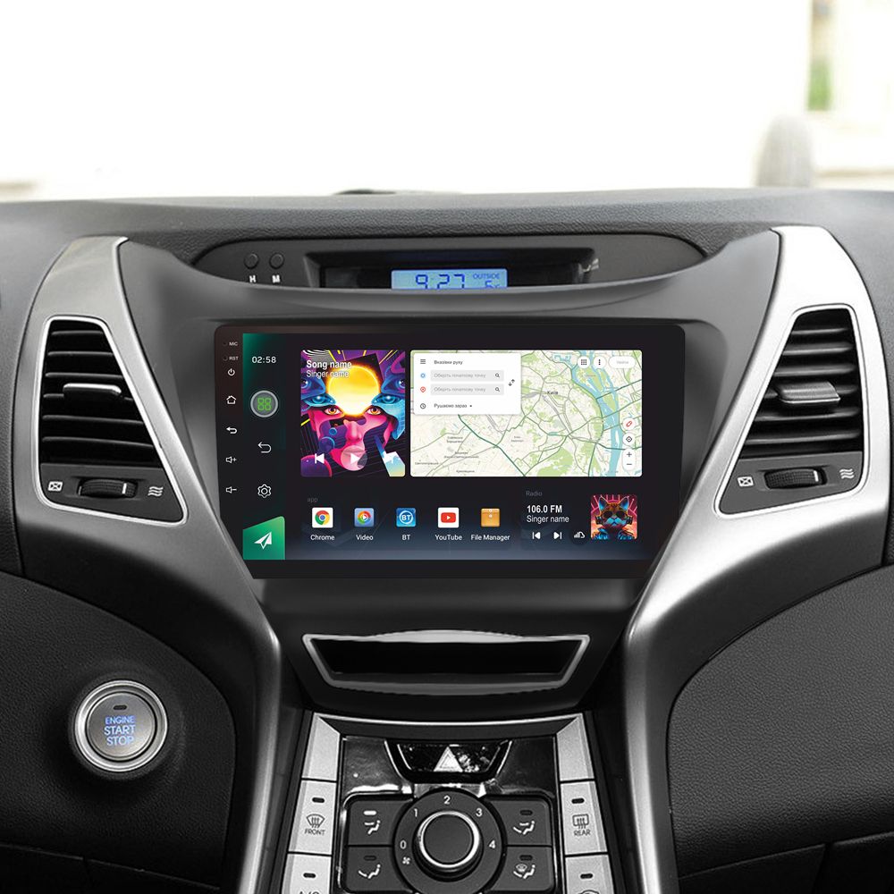 Штатная магнитола Sigma PRO 98128 2K 8+128 Gb Hyundai Elantra 5 JK GD ...