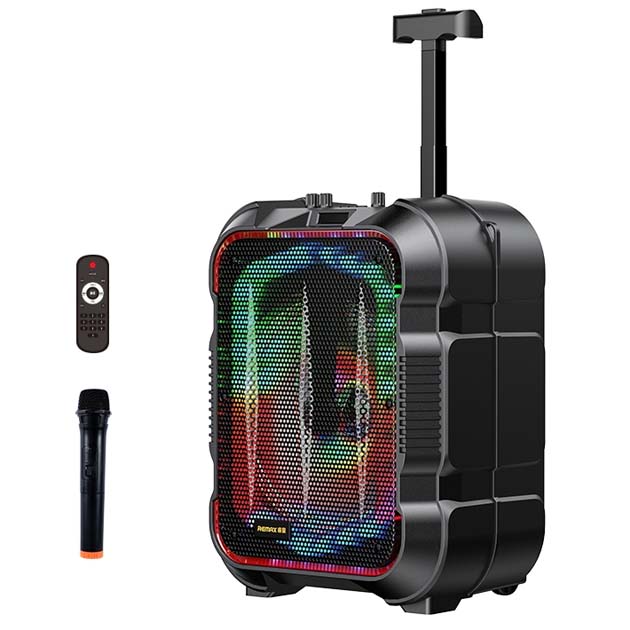 Колонка Bluetooth Remax RB-X8 Караоке портативна з мікрофоном та ...