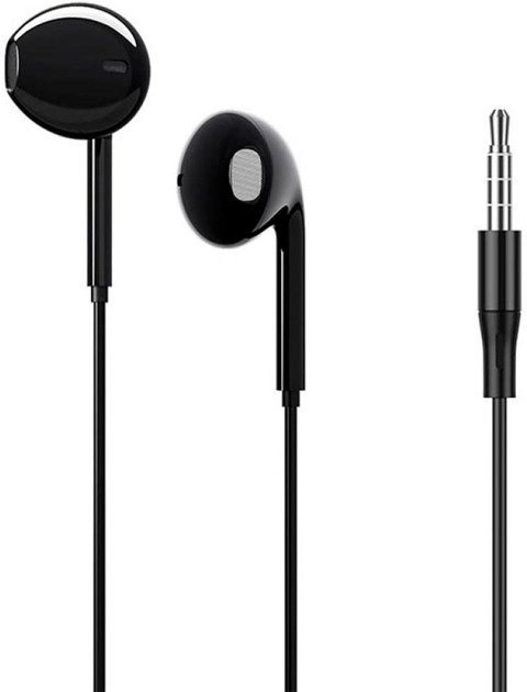 Проводные наушники Denmen с микрофоном HF DR01 3.5 mm 1.2 м Black (DE ...
