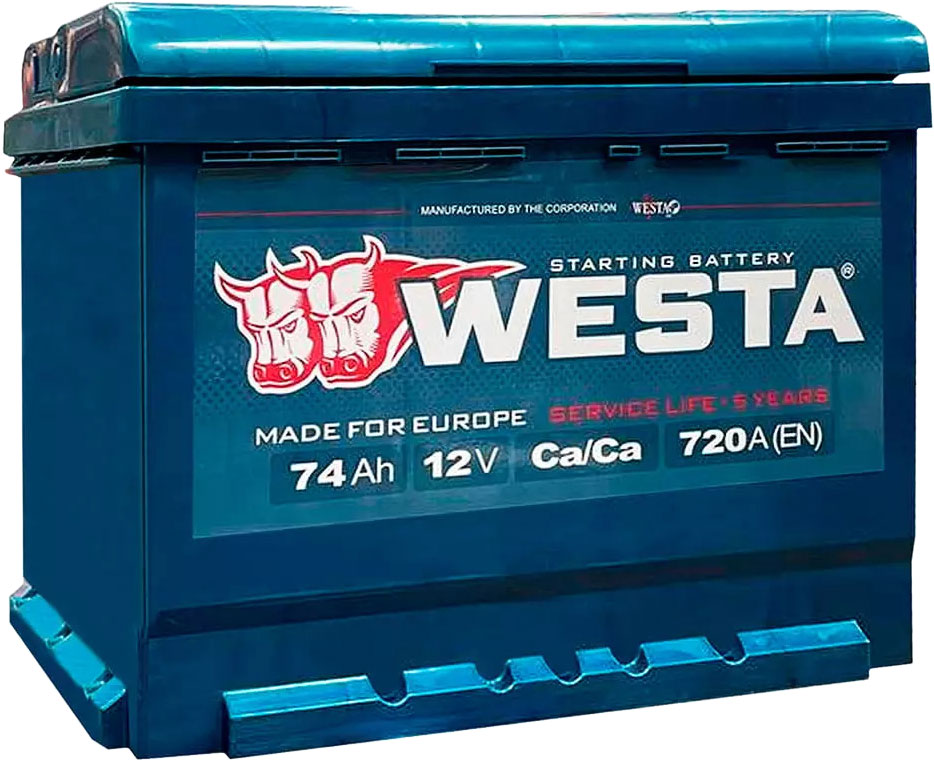 Автомобильный аккумулятор WESTA 6CT-74 А (0) – фото, отзывы ...