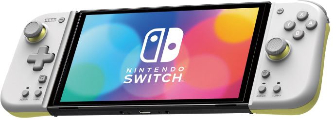 Компактный сплит-пад Nintendo Switch Light Grey - Yellow (0810050911290 ...