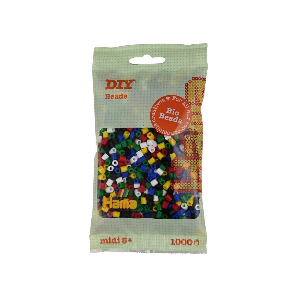 Набір для творчості Hama БІО кольорові намистини , 6 кольорів, 1000 шт ...