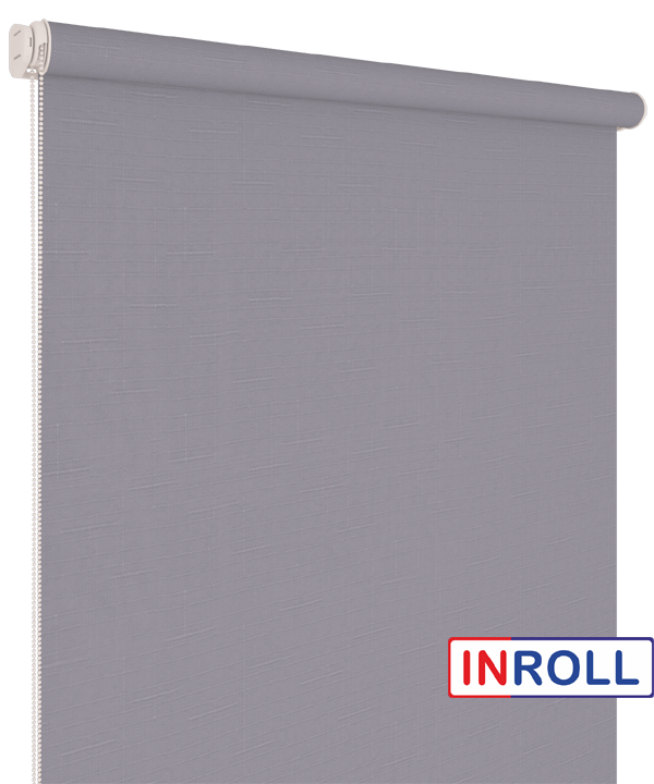 Ролета тканевая INROLL Есо-Mini Plus 67,5х165 см Len Серый 7436 – фото ...