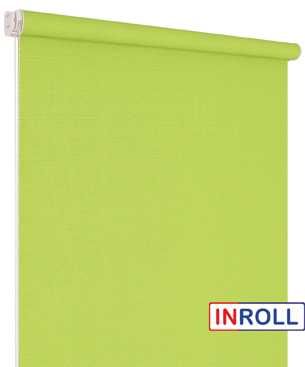 Ролета тканевая INROLL Есо-Mini Plus 70х165 см Len Светло-зеленый 873 ...