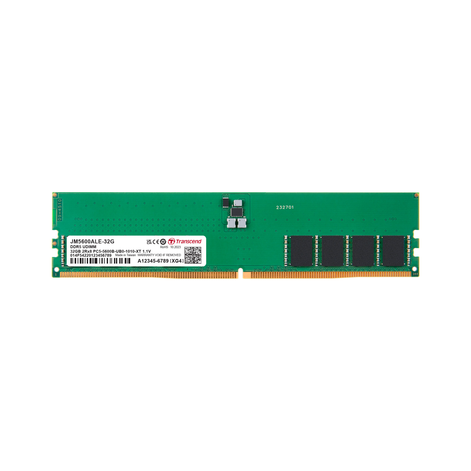 Модуль пам'яті для комп'ютера Transcend DDR5 32GB 5600 MHz JetRam ...