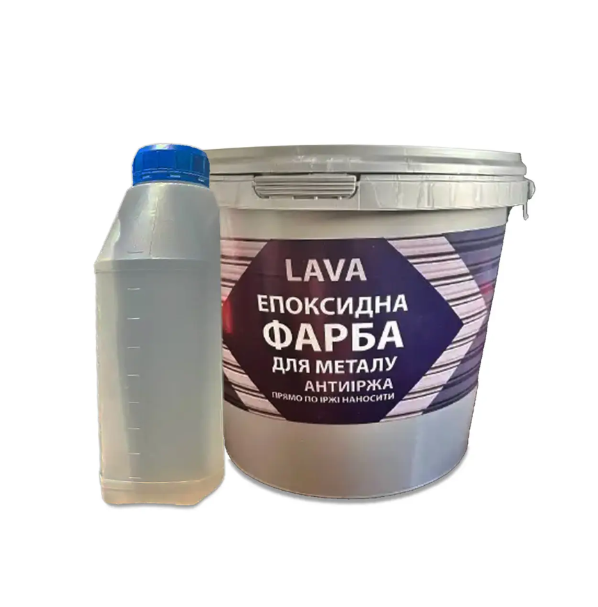 Краска для металла эпоксидная Lava™ 4.5кг RAL 7012 темно-серая (защита ...
