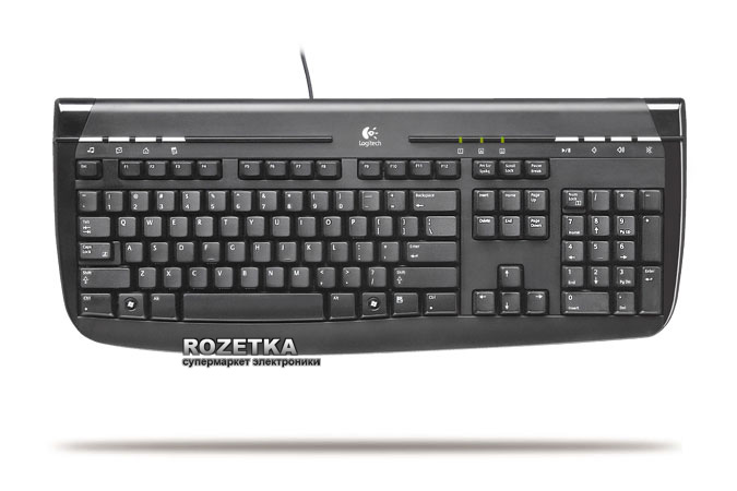 Logitech Internet 350 PS/2 Keyboard Black UKR (967674-0135) – фото ...