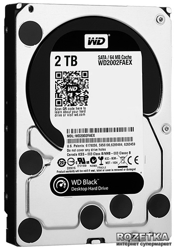 Жесткий диск Western Digital Black 2TB 7200rpm 64MB WD2002FAEX 3.5 SATA ...