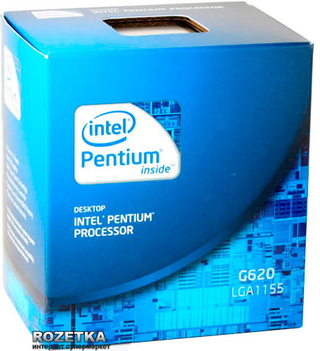 Процессор Intel Pentium Dual-Core G620 2.6GHz/3MB/5GT/s (BX80623G620 ...
