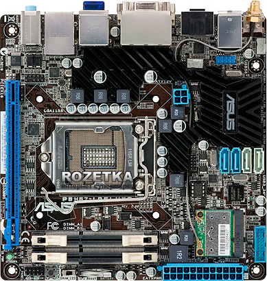 Материнская плата Asus P8H67-I Deluxe (s1155, H67 Express, PCI-E 2.0 ...