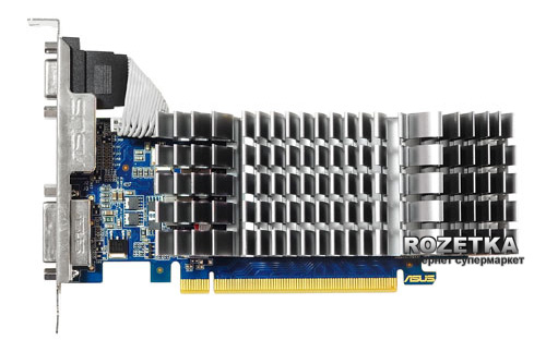 Видеокарта Asus PCI-Ex GeForce GT 610 SILENT 1024MB DDR3 (64bit) (810/ ...