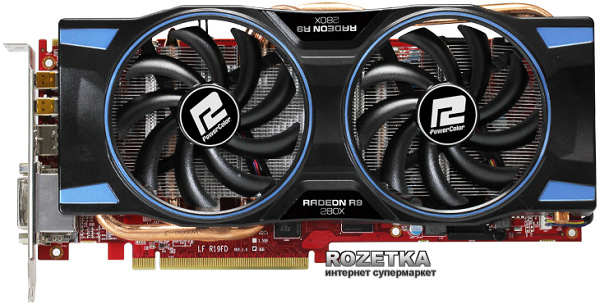 PowerColor PCI-Ex Radeon R9 280X 3072MB GDDR5 (384bit) (850/6000 ...