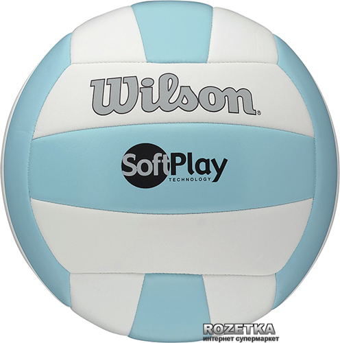 Мяч волейбольный Wilson Soft Play Volleyball SS15 White-Blue ...