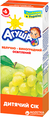 Сок Агуша Slim Яблоко / виноград с 6 месяцев 200 мл (4823063110716 ...