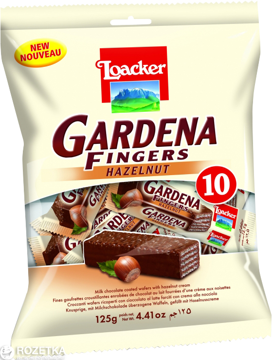 Вафли Loacker Gardena Fingers 125 г 8000380152704 Rozetka Купить